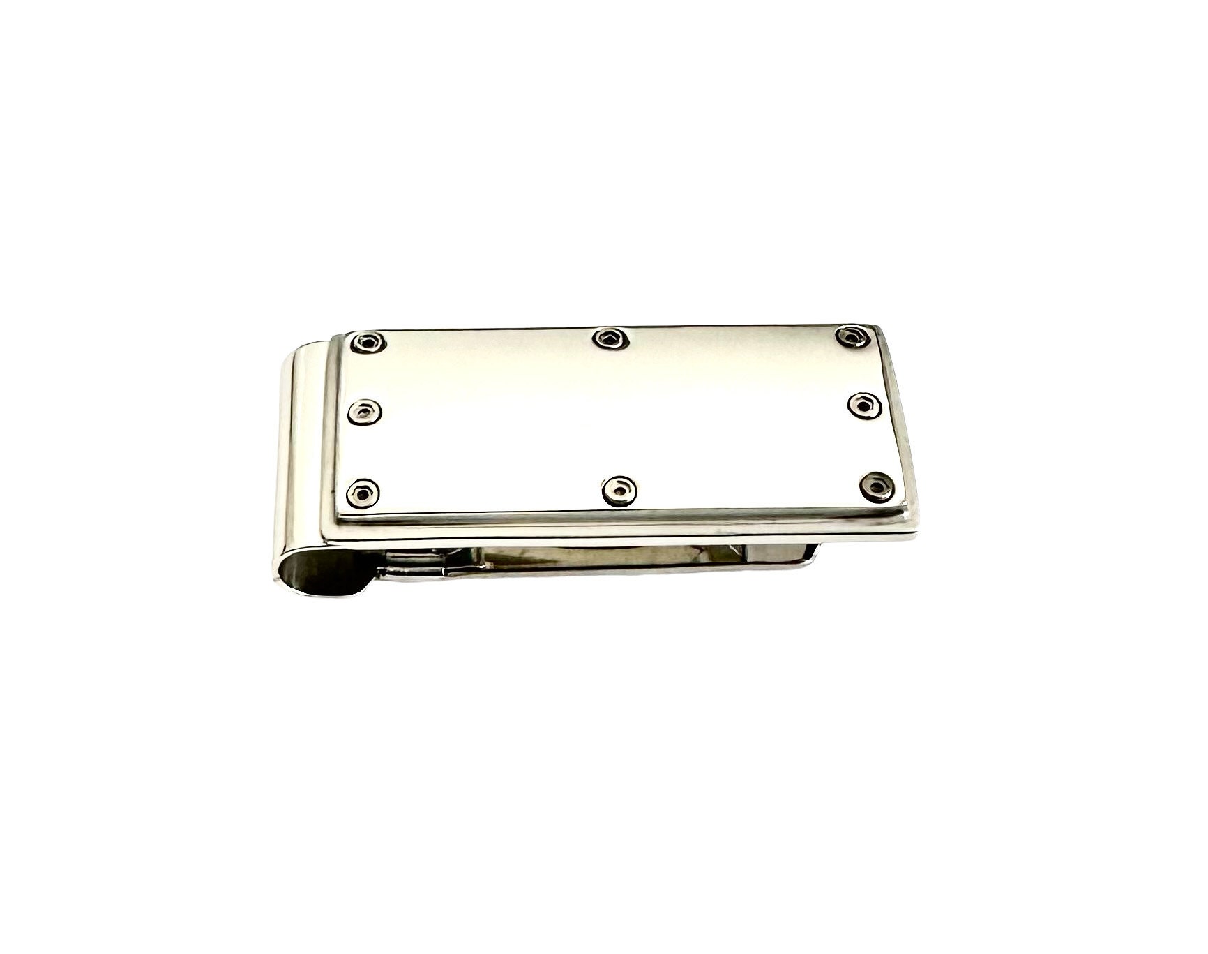 Custom Engraved Colibri Stainless Steel Money Clip: Spring-loaded ...