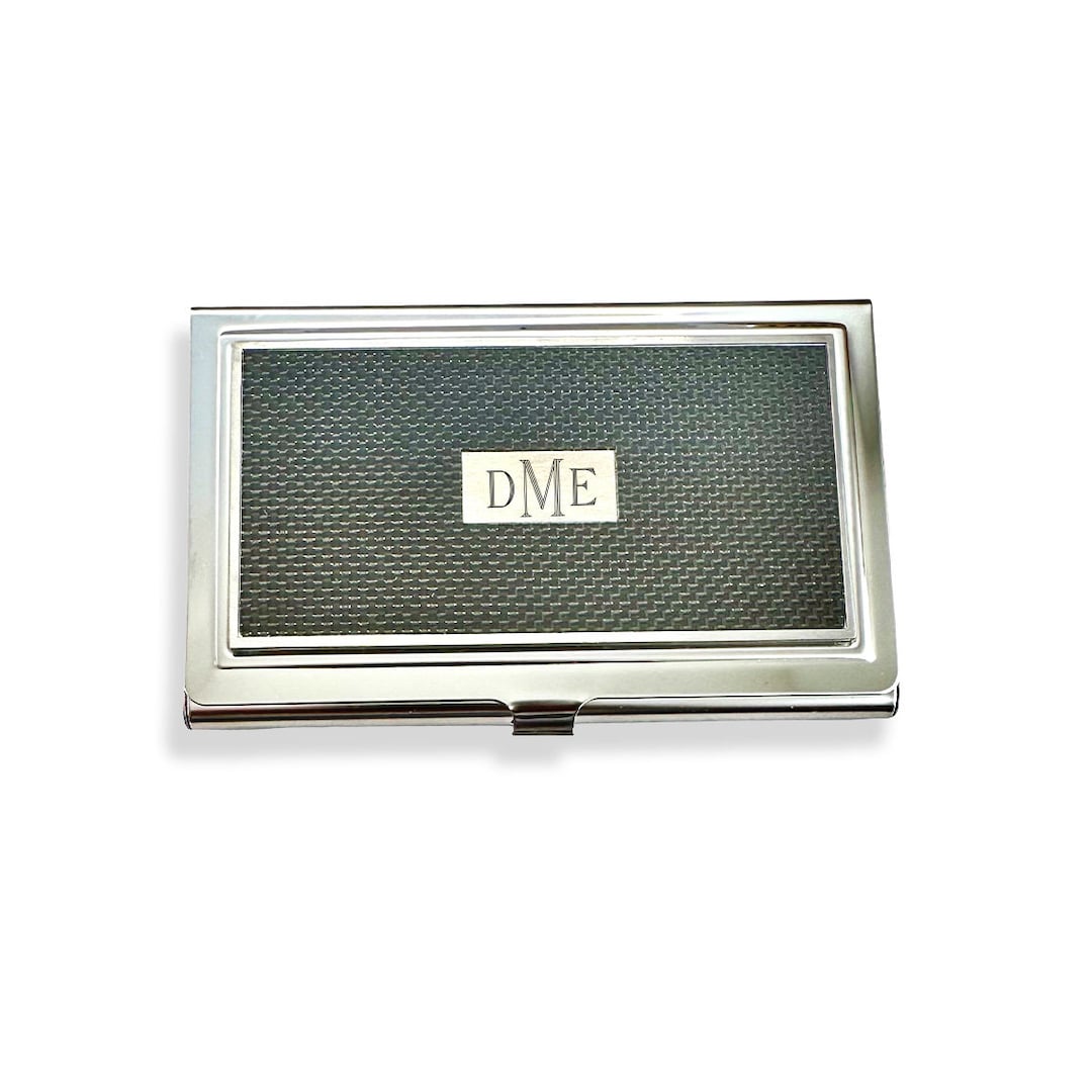 Business Card Holder Engraved, Stainless Steel Business Card Case ...