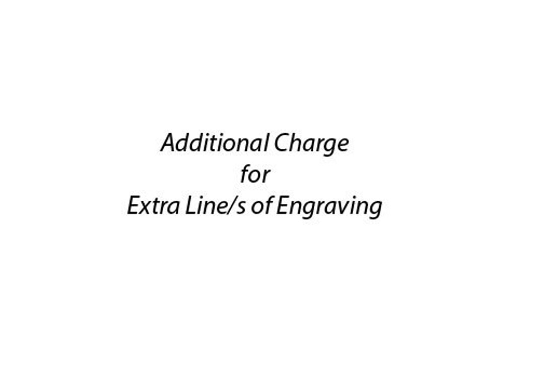 Additional Charge for Logo Engraving - Etsy