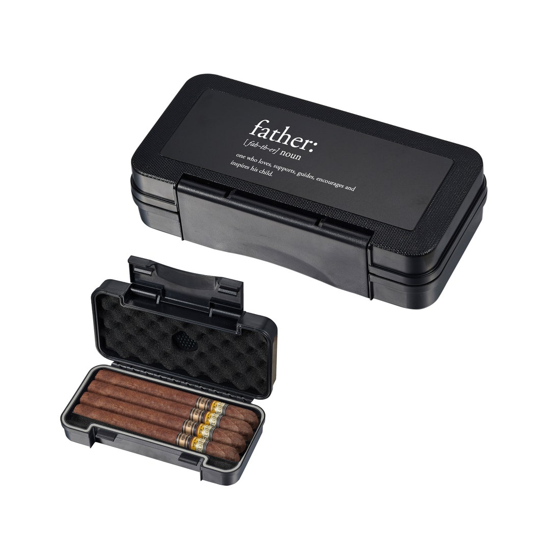 Travel Cigars Humidor Engraved, Built-in Built-in Humidifier Cigars ...