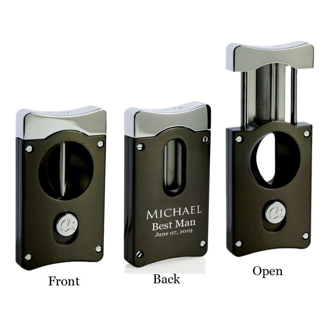 Wedge V Cigar Cutter Engraved Wedge V Cigar Cutter - Etsy