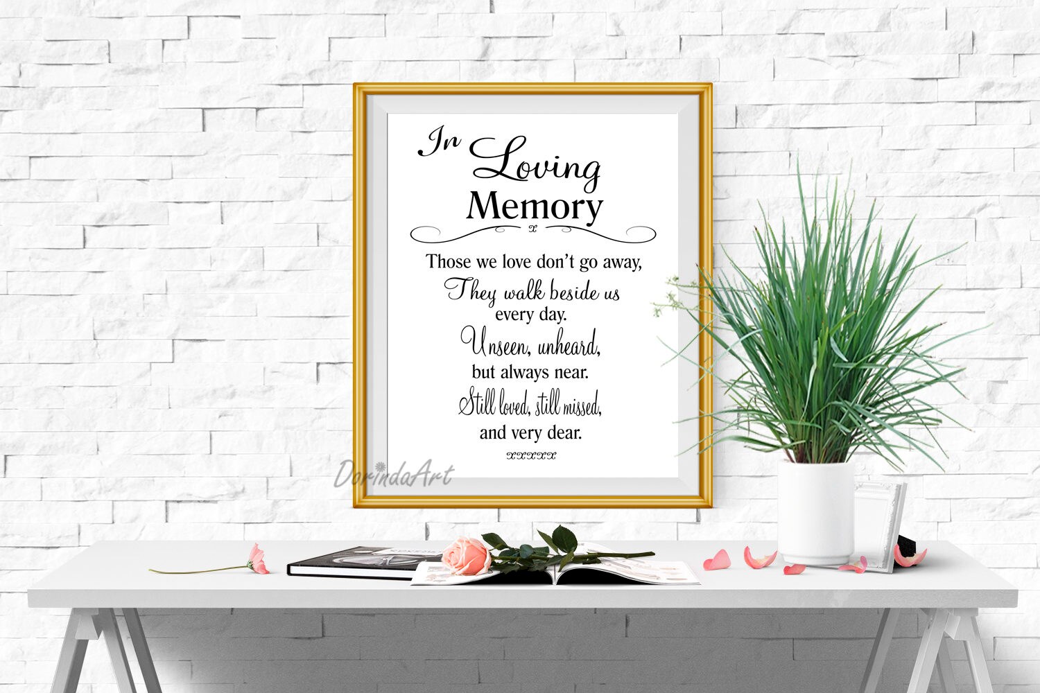 Wedding Memorial Table in Loving Memory Printable Memorial - Etsy Canada