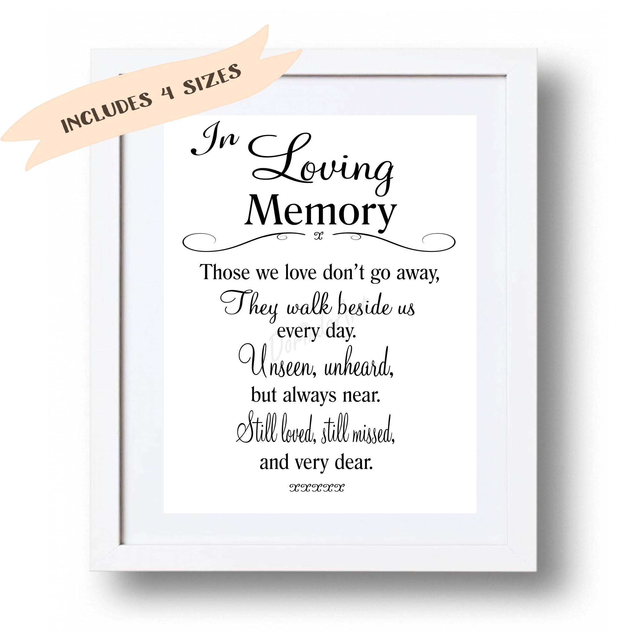 In Loving Memory Quotes