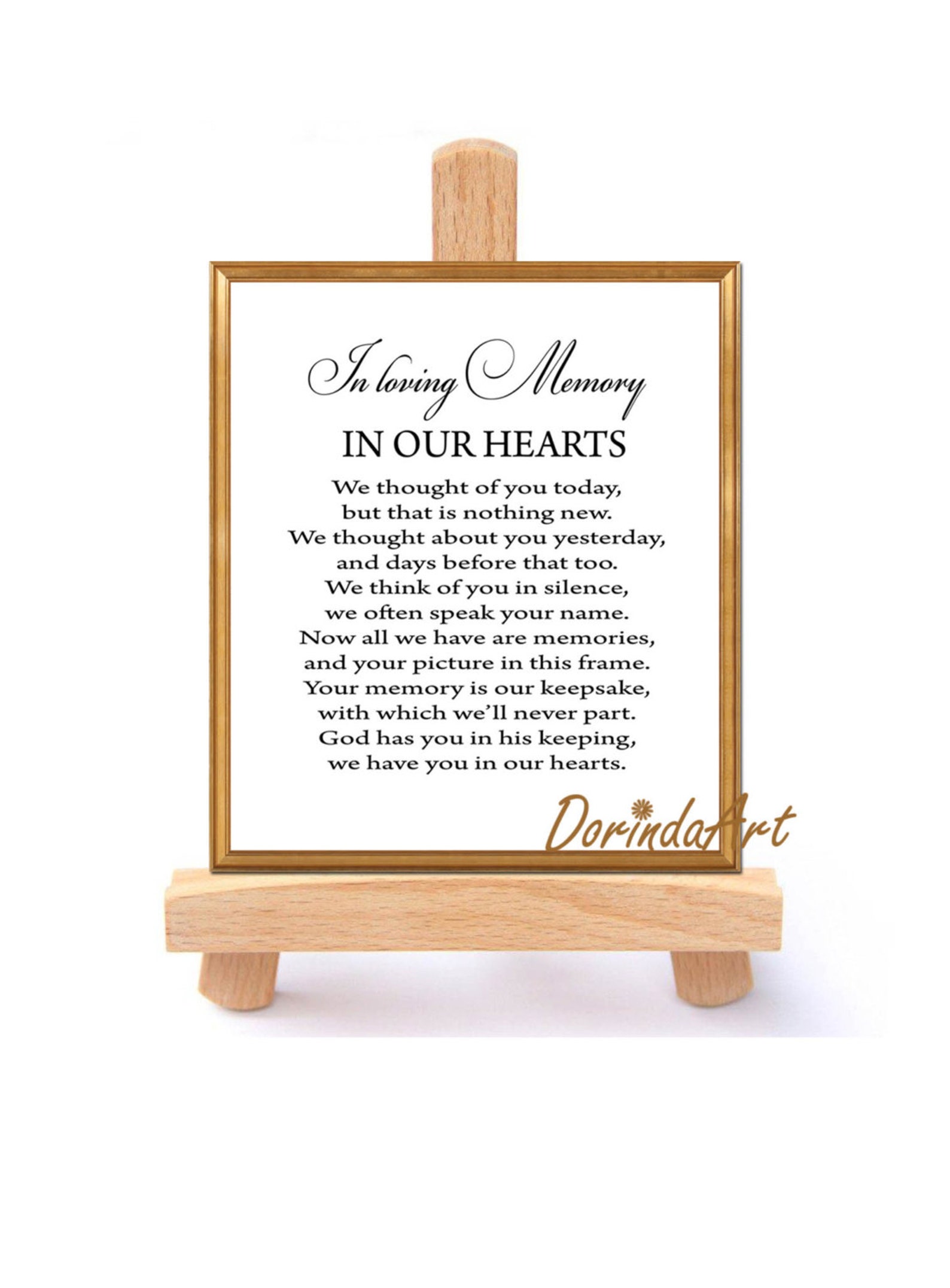 Wedding Memorial Table in Loving Memory Printable Memorial - Etsy