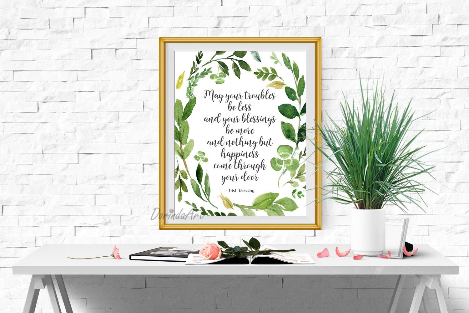 Irish Blessing Printable Decor Irish Quote Irish Print Green Etsy Canada