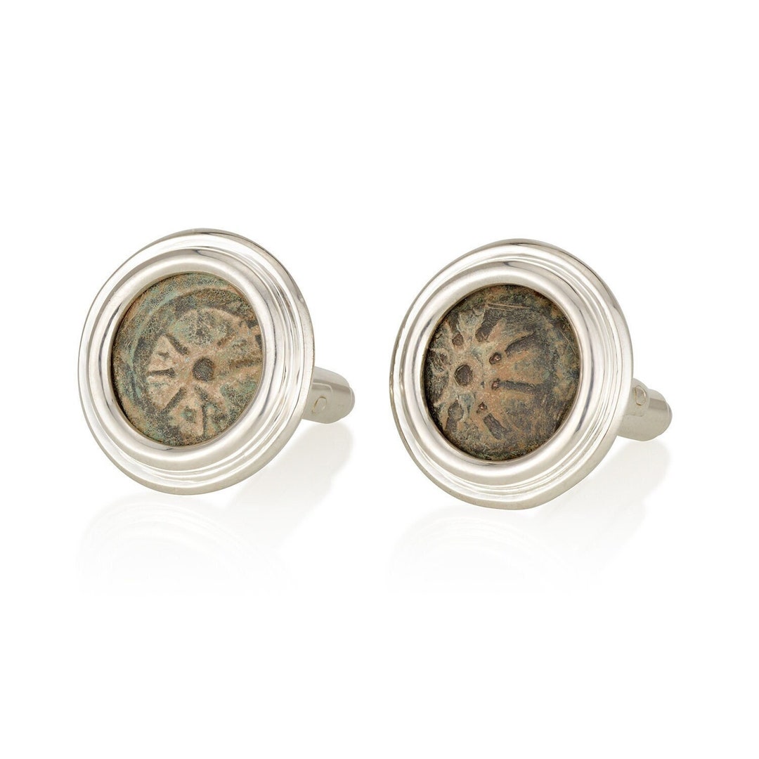 Ancient Coin Jewelry Widows Mite Coins Ancient Coins Silver Cufflinks ...