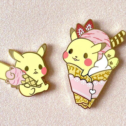 The Pawpkin Enamel Pin Set Pink Kawaii Variant / Rose Gold | Etsy