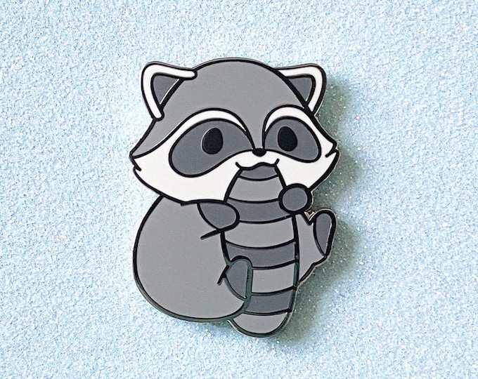 Raccoon Hard Enamel Pin Set Trash Dwellers Gold Plating - Etsy