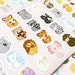Cute Munchimals Sticker Sheet Kawaii Animals Journal Planner Laptop ...