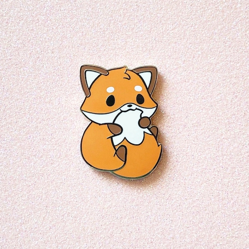 Cute Arctic Fox Enamel Pin Animal Lapel Pin Badge - Etsy