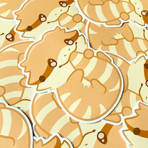 Cute Bearded Dragon Munchimal Kawaii Reptile Animal Large Gloss Vinyl ...