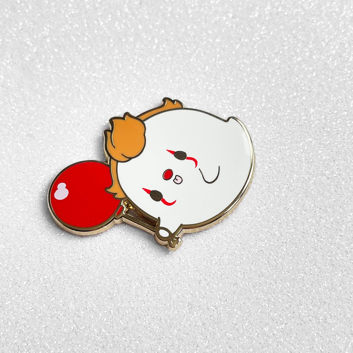 Spoopy Cute Clown Ghost Enamel Pin Kawaii Spooky Horror - Etsy