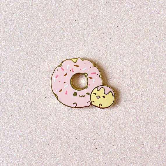 Doughnut Buddy Enamel Pin Cute Pastry Cake Sweet Kawaii Food - Etsy