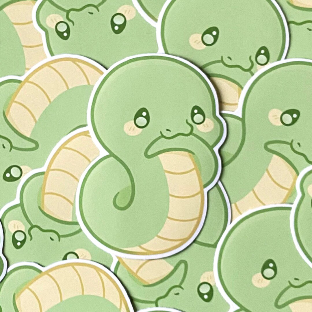 Cute Snake Munchimal Kawaii Reptile Animal Large Gloss Vinyl Notebook ...