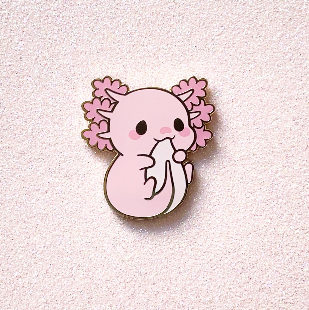 Cute Axolotl Enamel Pin • Animal Lapel Pin Badge - Etsy Canada