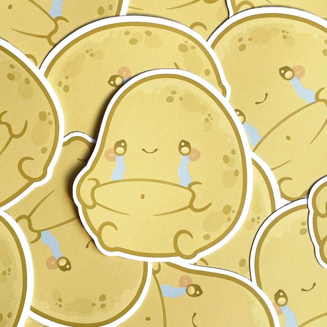 Potato Tummy Grab Cute Sticker - Kawaii Belly Pooch Vegetable Food 8cm ...