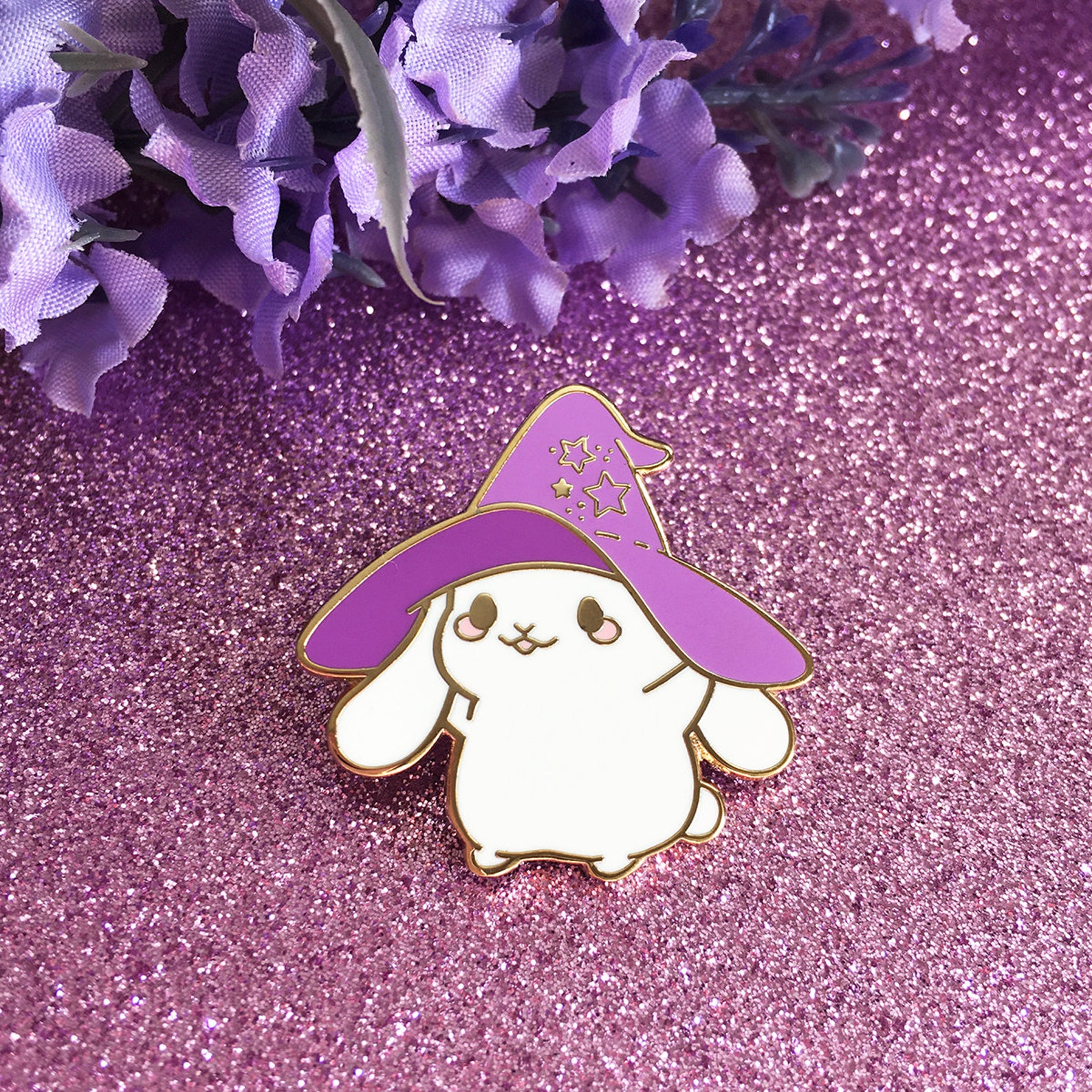 Witch Bunny Cute Enamel Pin Kawaii Magical Rabbit Spoopy - Etsy