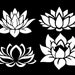 Lotus Flower Decal 4 Pack - Etsy
