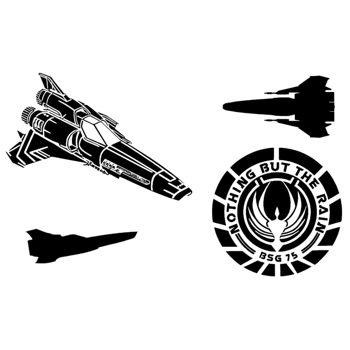 Battlestar Galactica Colonial Viper Decals | Etsy