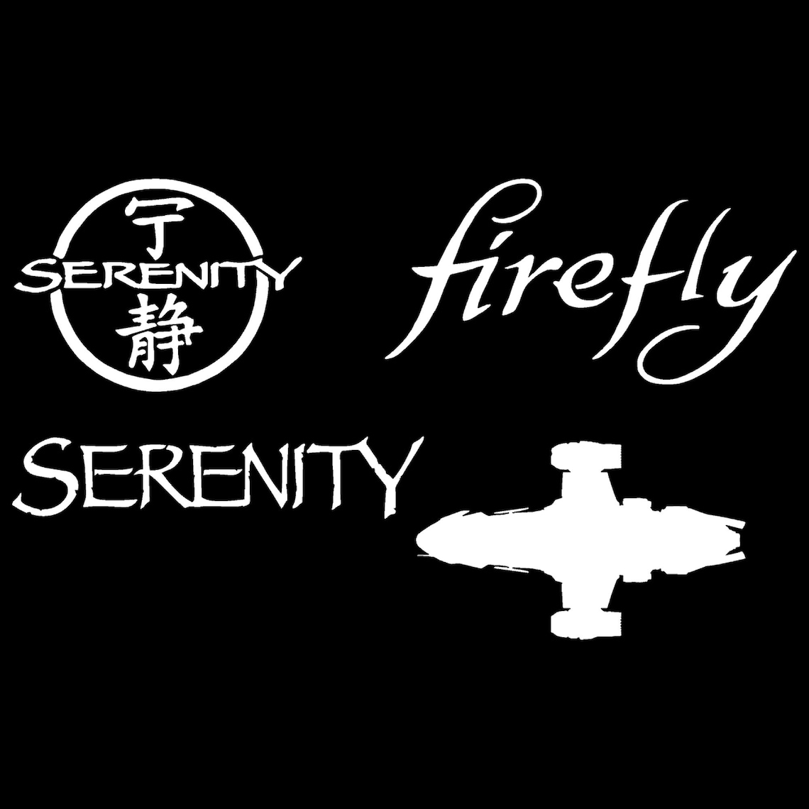 Firefly Logos Decal 4 Pack - Etsy