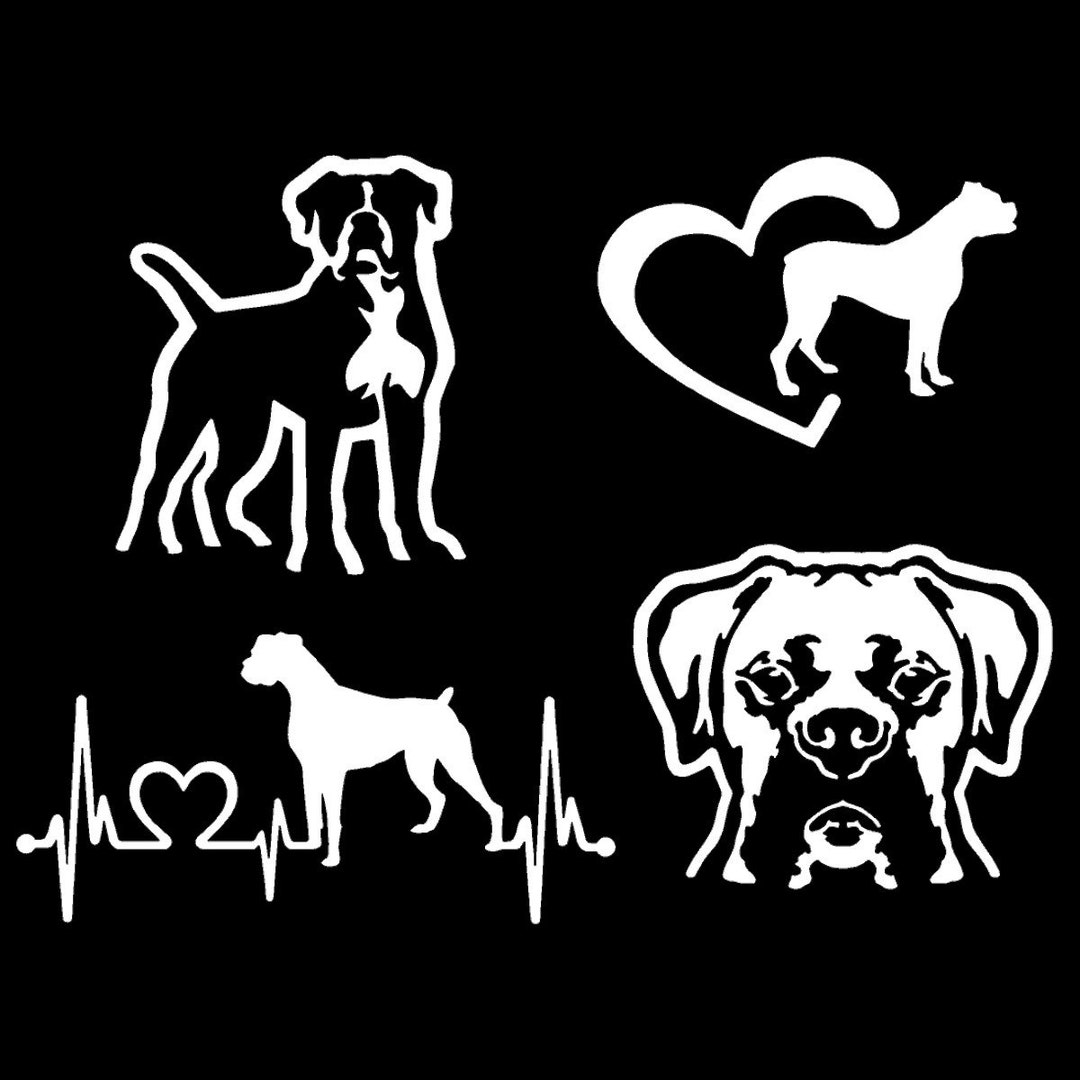 Boxer Decal 4 Pack - Etsy