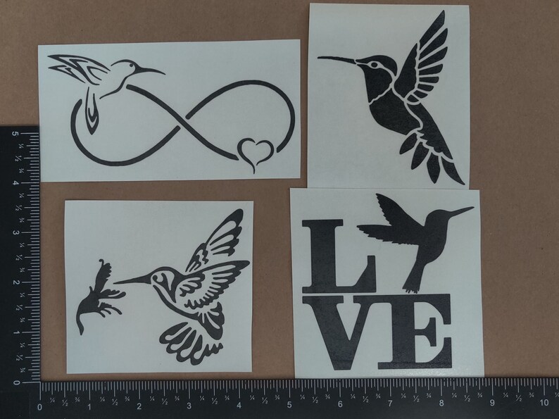 Hummingbird Decal 4 Pack - Etsy