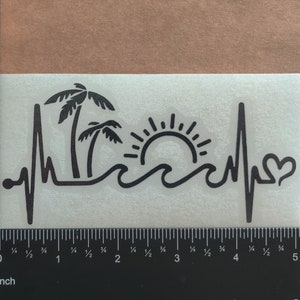 Beach Life Tropical Decal 4-pack - Etsy