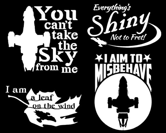 Firefly Quotes Decal 4 Pack - Etsy
