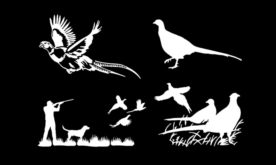 Pheasant Hunting Decals Small 3.5 Slaced Decals - Etsy