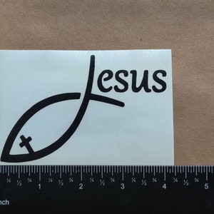 Jesus Fish Decal 4-pack - Etsy