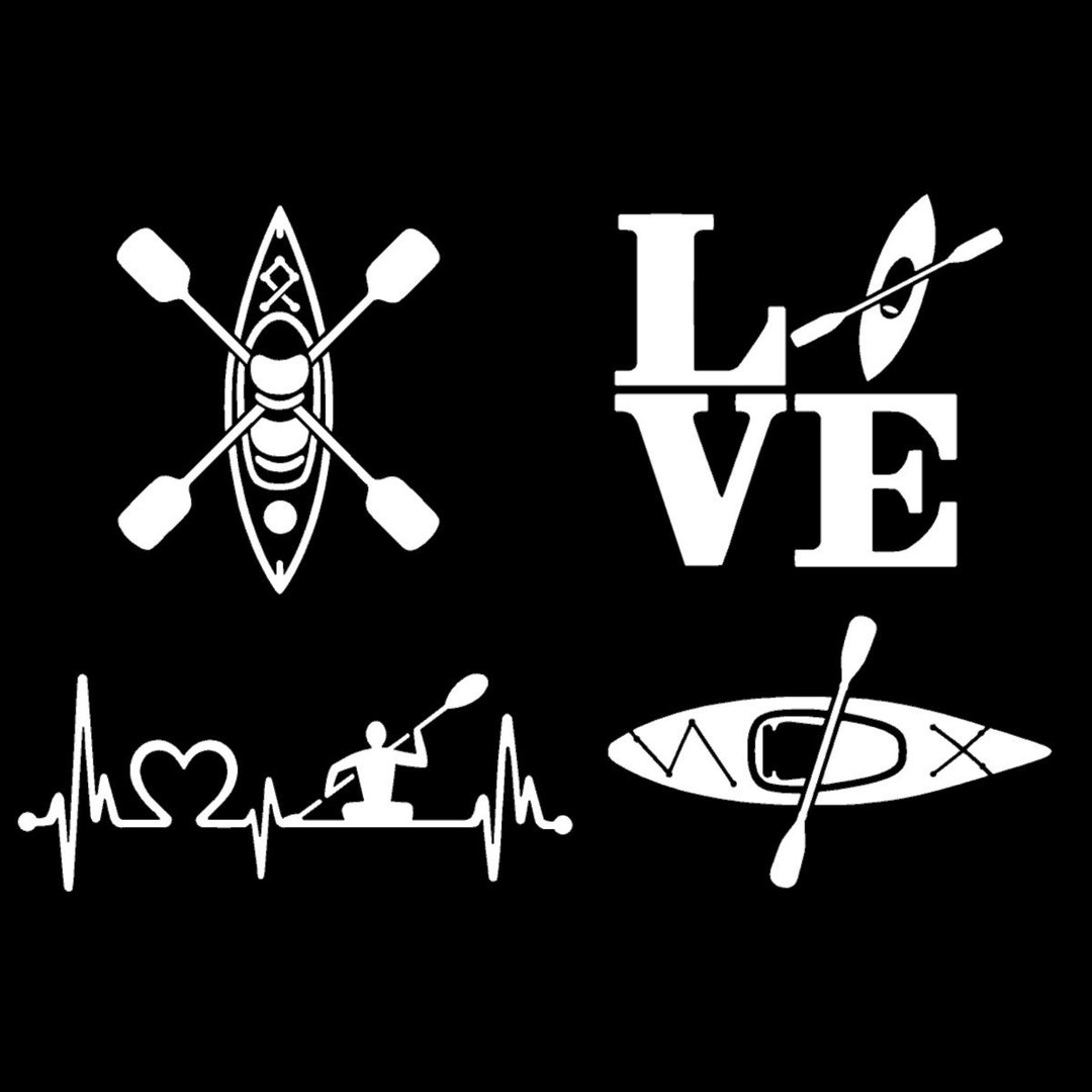 Kayaking Decal 4 Pack - Etsy