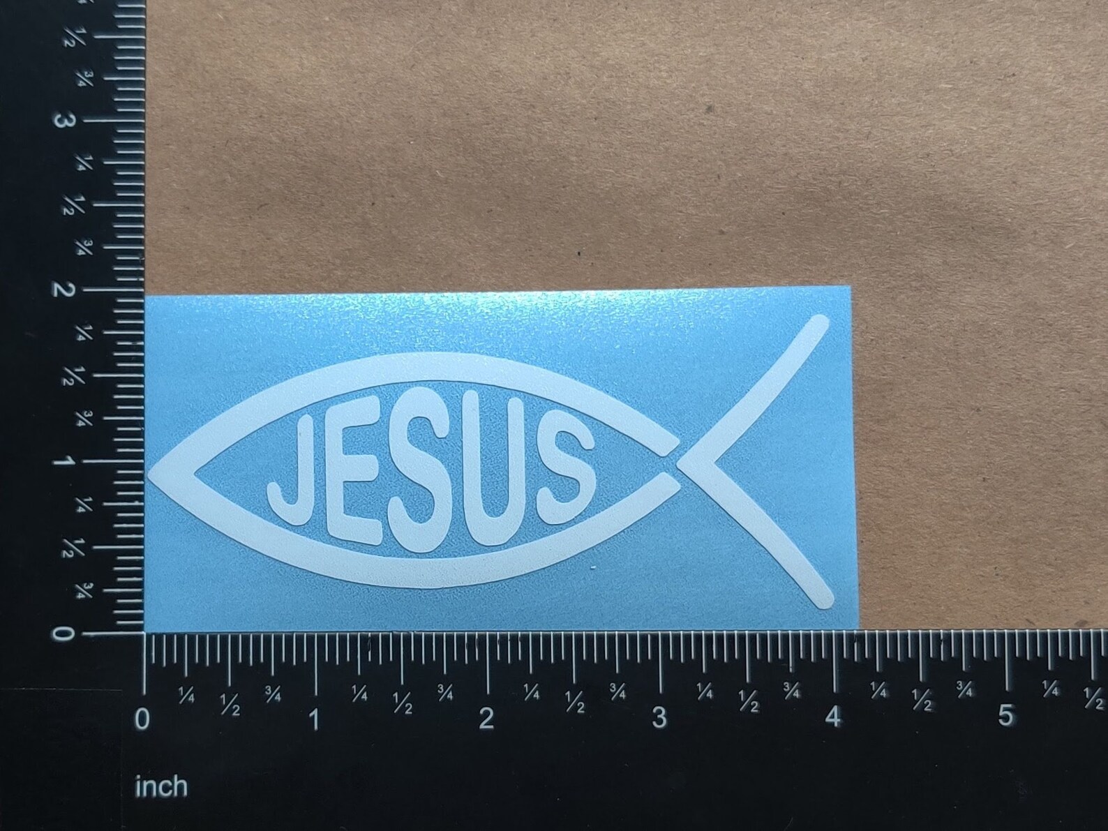 Jesus Fish Decal 4-pack - Etsy