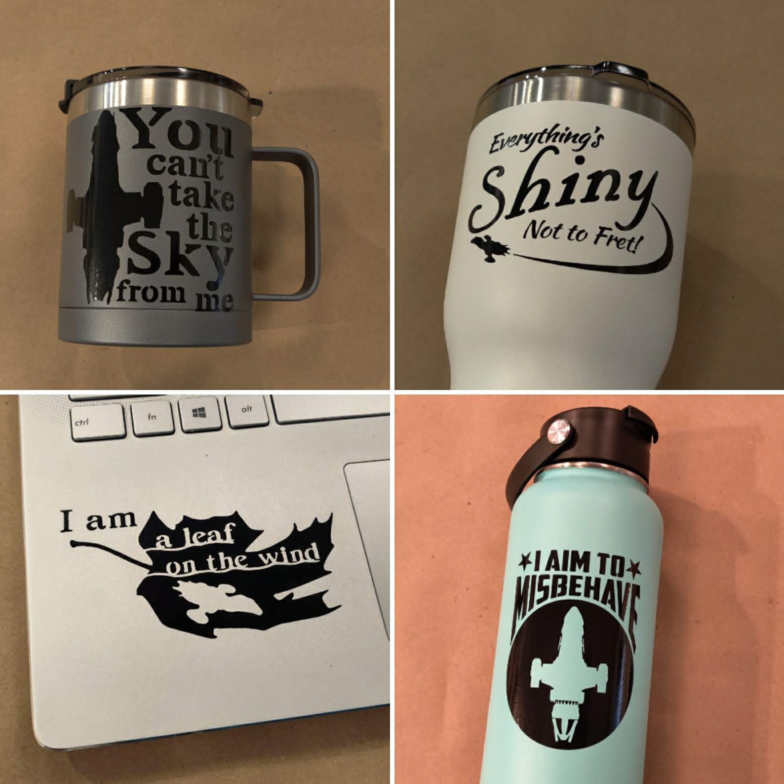 Firefly Decal 4 Pack: Serenity Shiny River Tam Decals - Etsy