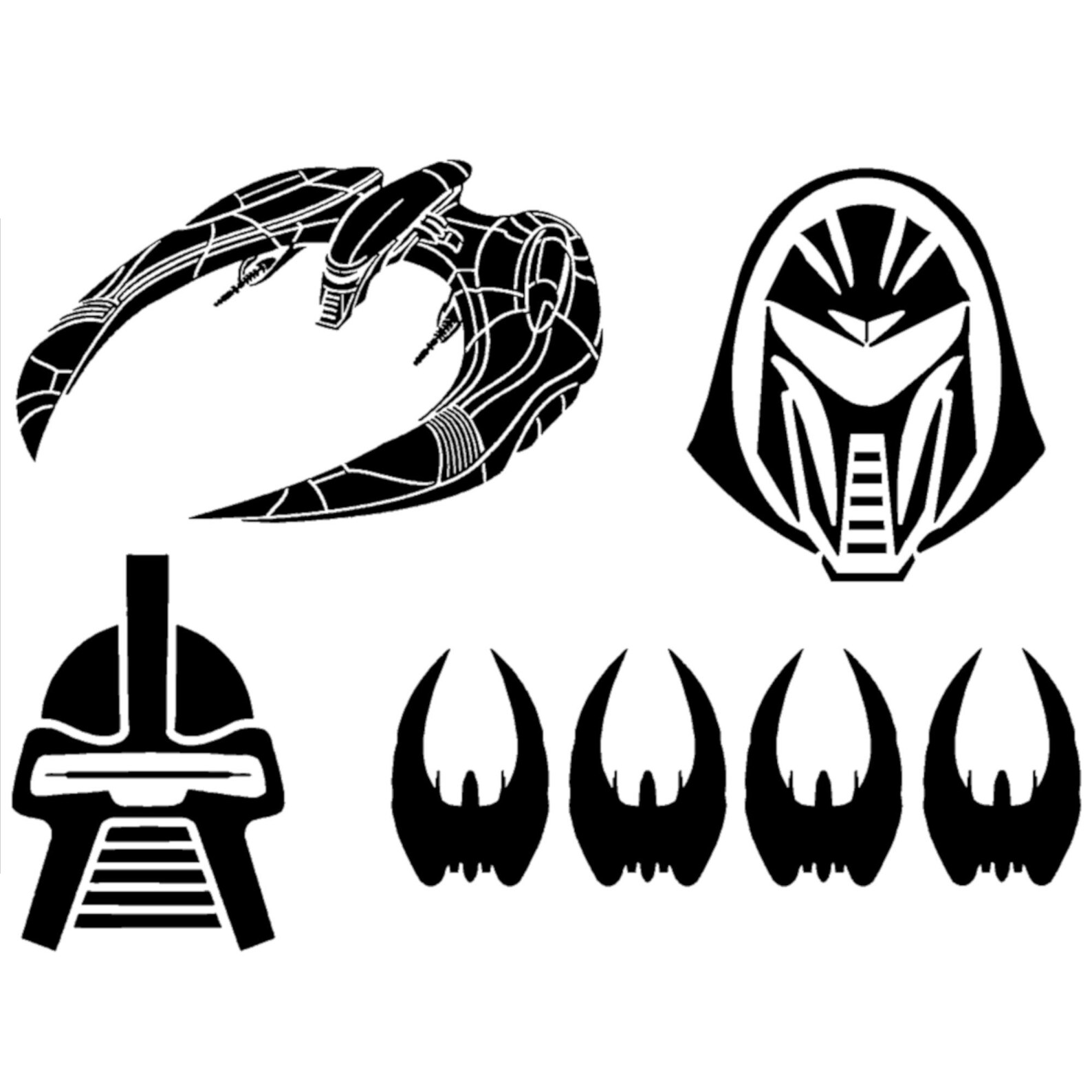 Battlestar Galactica Cylon Raider Centurion Decals - Etsy