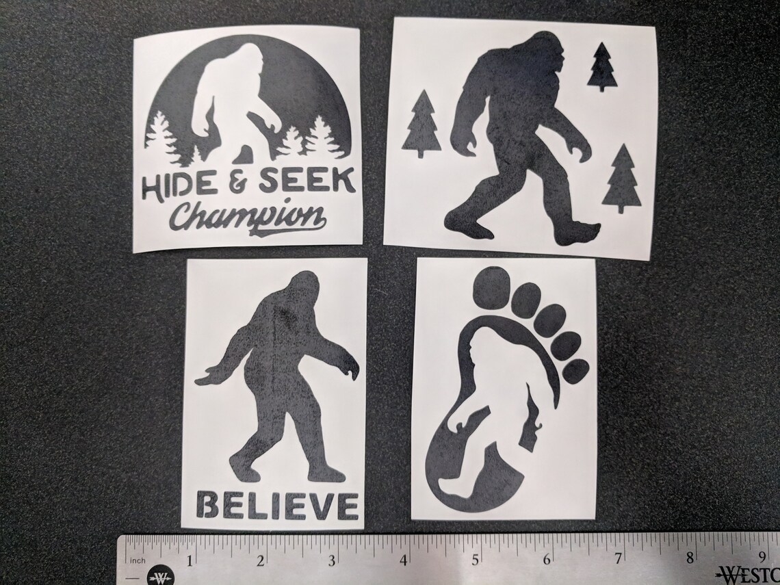Sasquatch, Bigfoot, Hide and Seek Champion Decals - Etsy