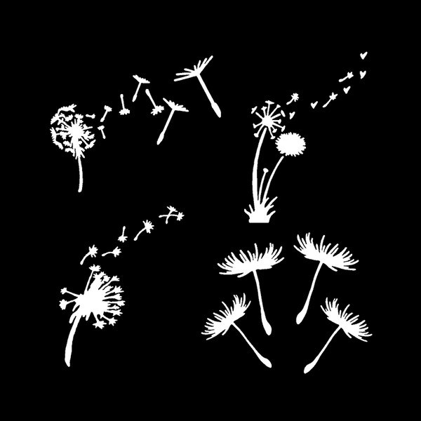 Dandelion Wall Decal - Etsy