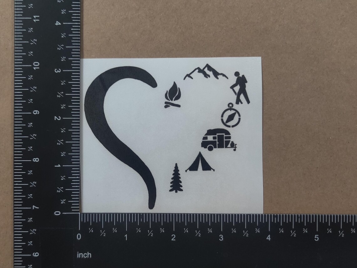 Camping Camper Decal 4-pack - Etsy