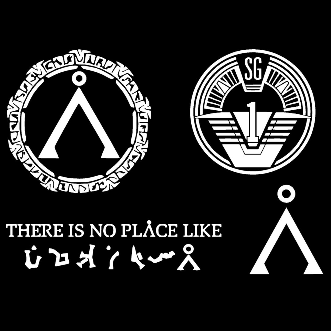 Stargate Decals 4 Pack: SG1 Gate There is No Place Like Home - Etsy