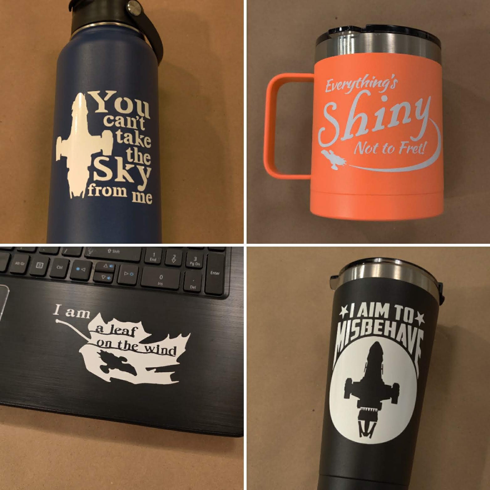 Firefly Decal 4 Pack: Serenity, Shiny, River Tam, Decals - Etsy