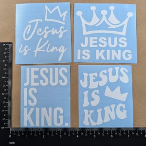 Jesus is King Decal 4-pack - Etsy