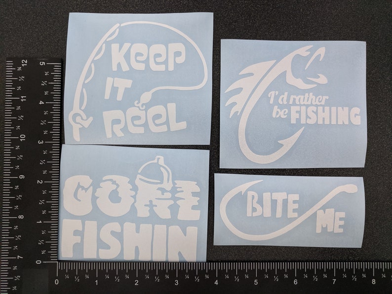 Fishing Decals 4 Pack - Etsy