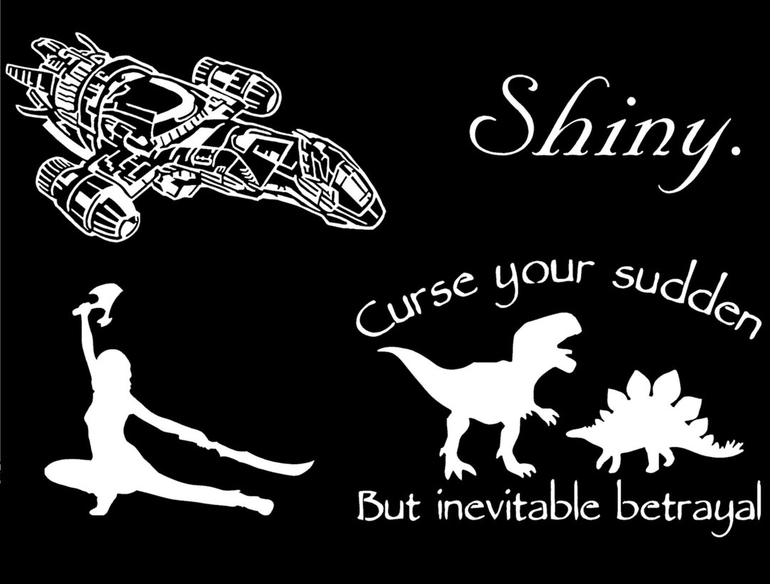Firefly Decal 4 Pack: Serenity, Shiny, River Tam, Decals - Etsy