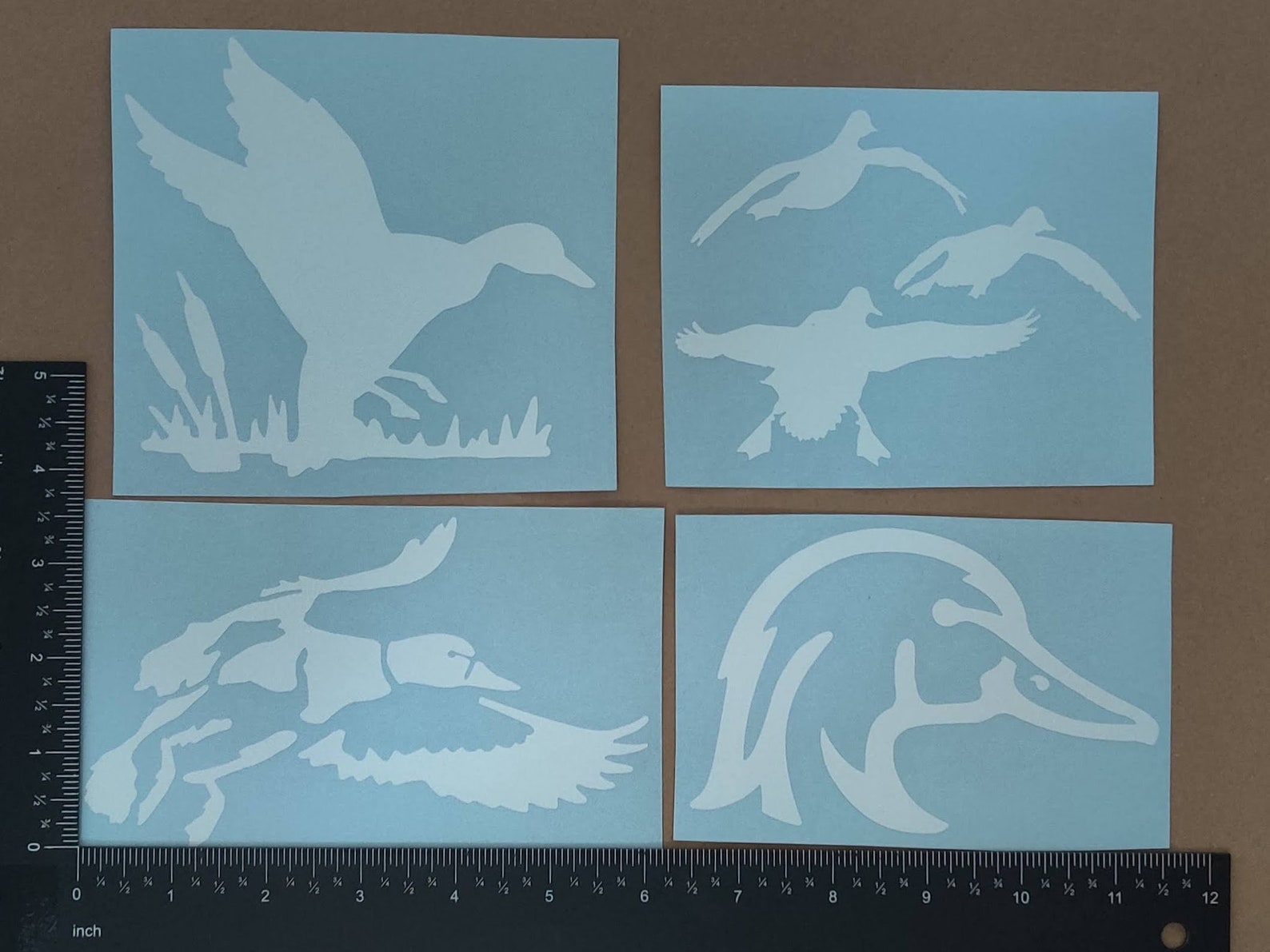 Duck Decal 4 Pack Large 5" - Etsy