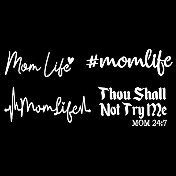 Mom Life Decals 4 Pack | Etsy