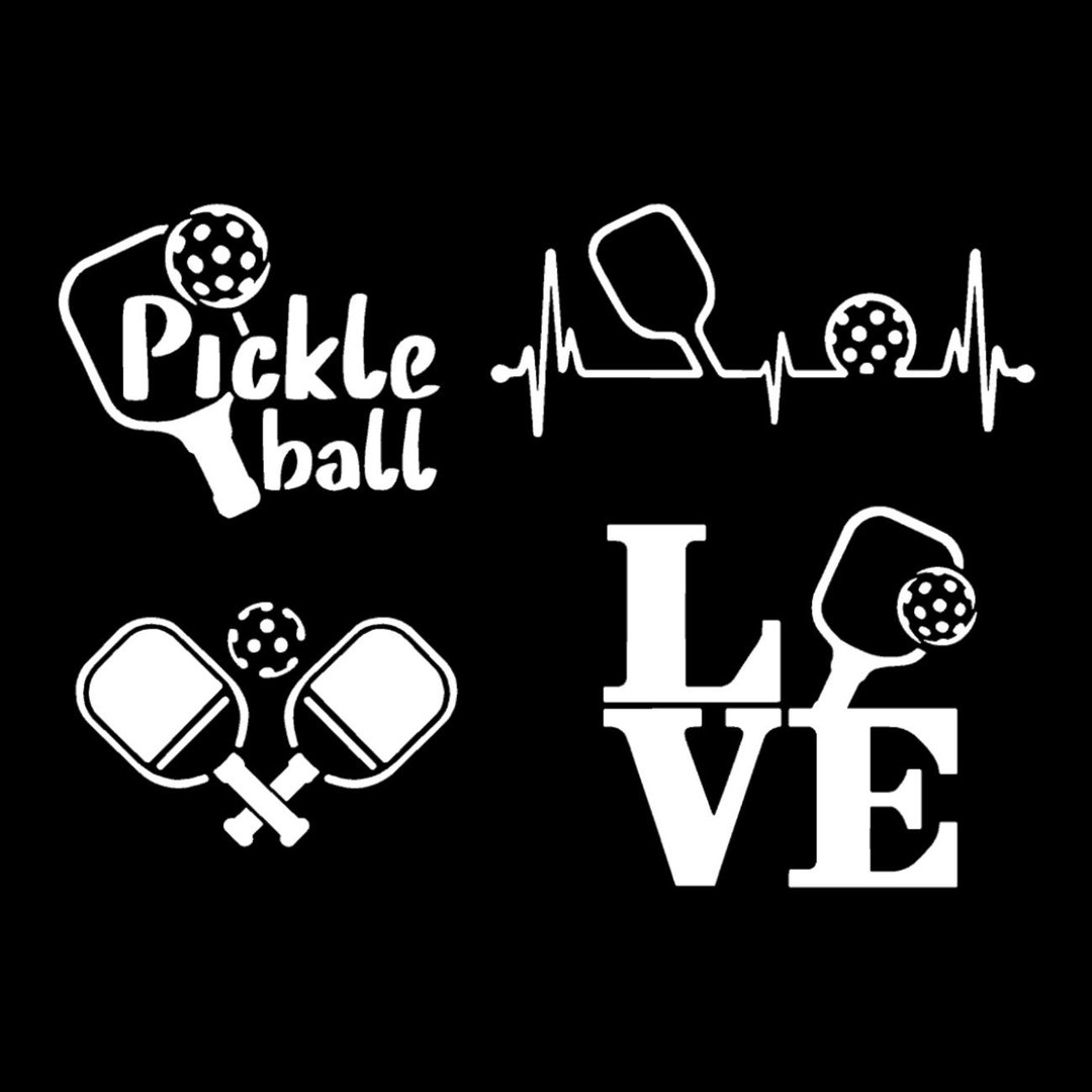 Pickleball Decal 4 Pack - Etsy