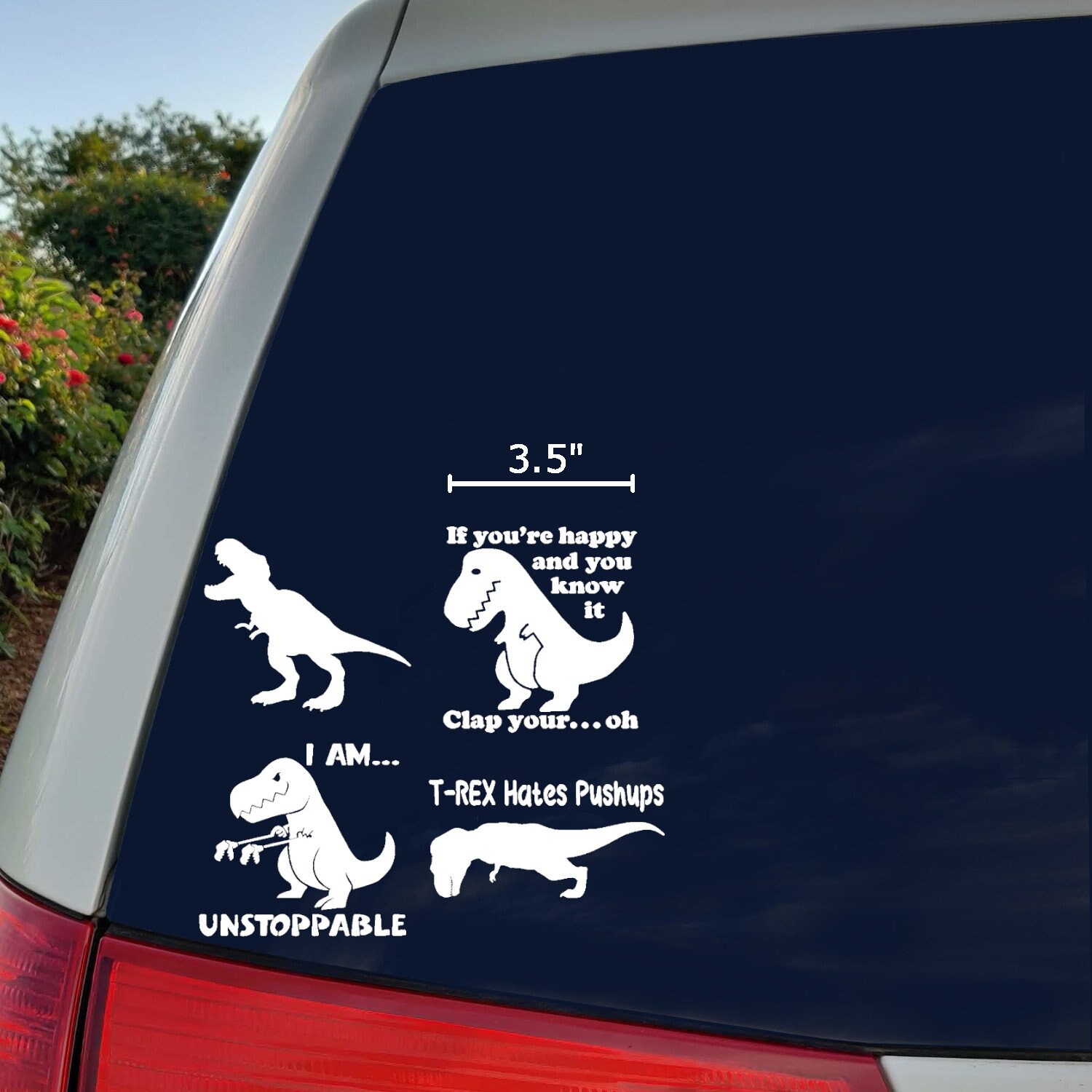 T-rex Decal 4 Pack - Etsy