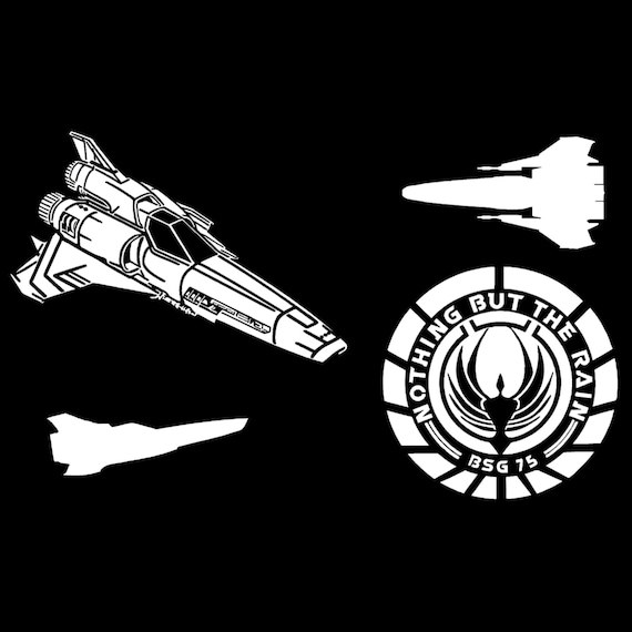 Battlestar Galactica Colonial Viper Decals | Etsy