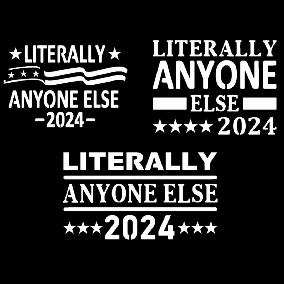 Literally Anyone Else Election Decals - Etsy