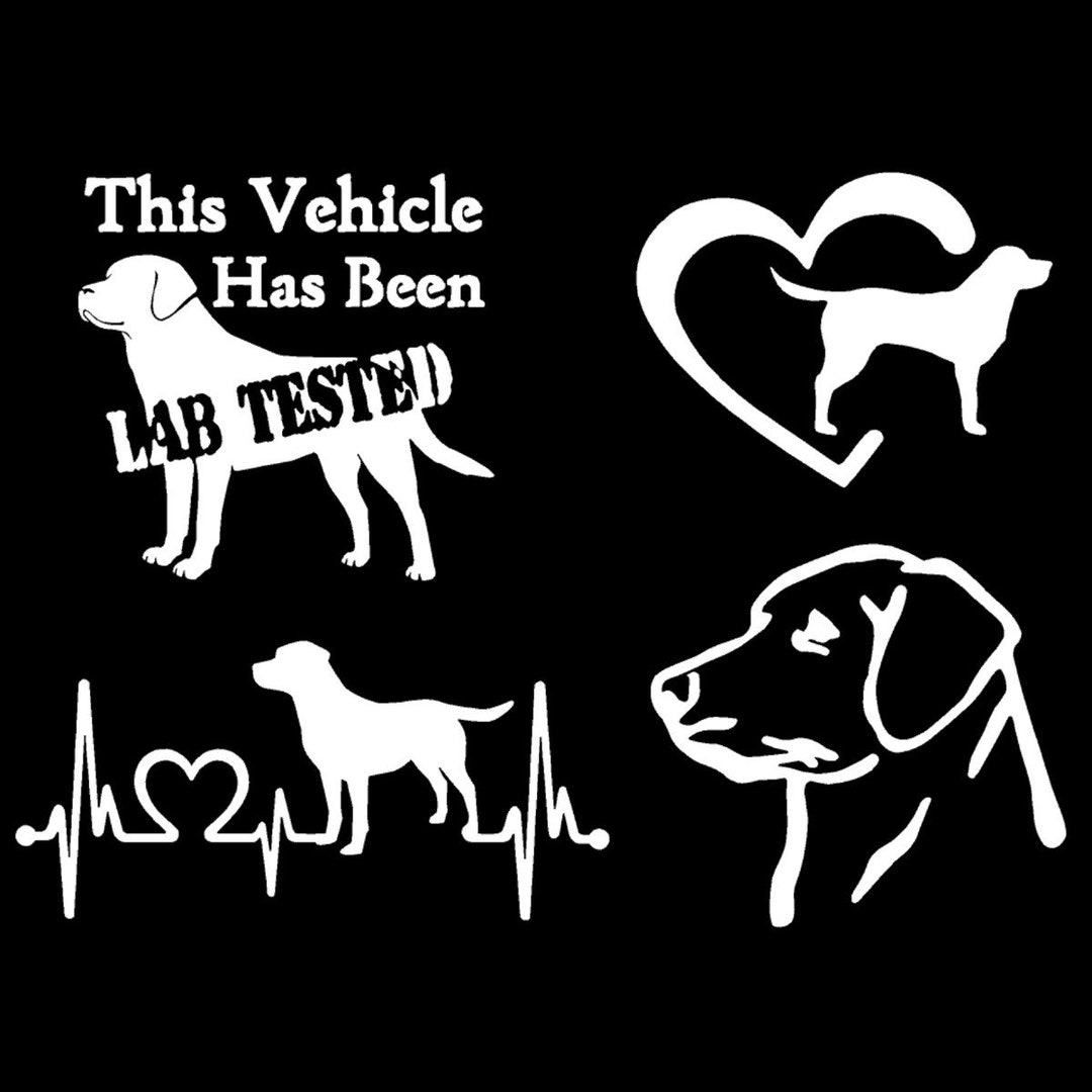 Labrador Retriever Decals 4 Pack - Etsy