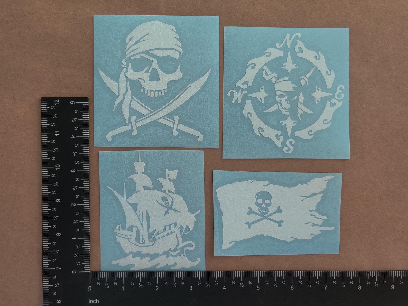 Pirate Decals 4 Pack - Etsy